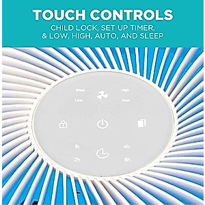 BLACK+DECKER Tabletop Air Purifier - 3-Stage Filtration System - HEPA Air Purifiers for Home