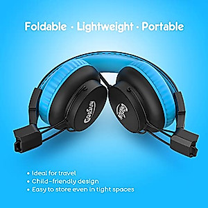 gorsun Kids Headphones, Headphones for Kids for School, 85dB/94dB Volume Limited, Wired Headphones with Mic, Sharing Function, Adjustable Toddler Headphones for School/Tablet/PC