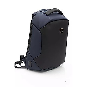 Automobili Lamborghini Blue Nylon Men's Backpack