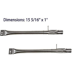 Yiming Grill Replacement Parts for Brinkman 810-4220-S, Stainless Steel Grill Heat Plate Shields, Pipe Burner Tubes, Carryover Tube for Brinkmann 810-4220-S Grill Models.