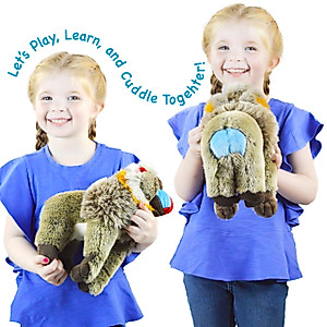 TigerHart Mambo The Mandrill - 10.5 Inch Stuffed Animal Plush Baboon