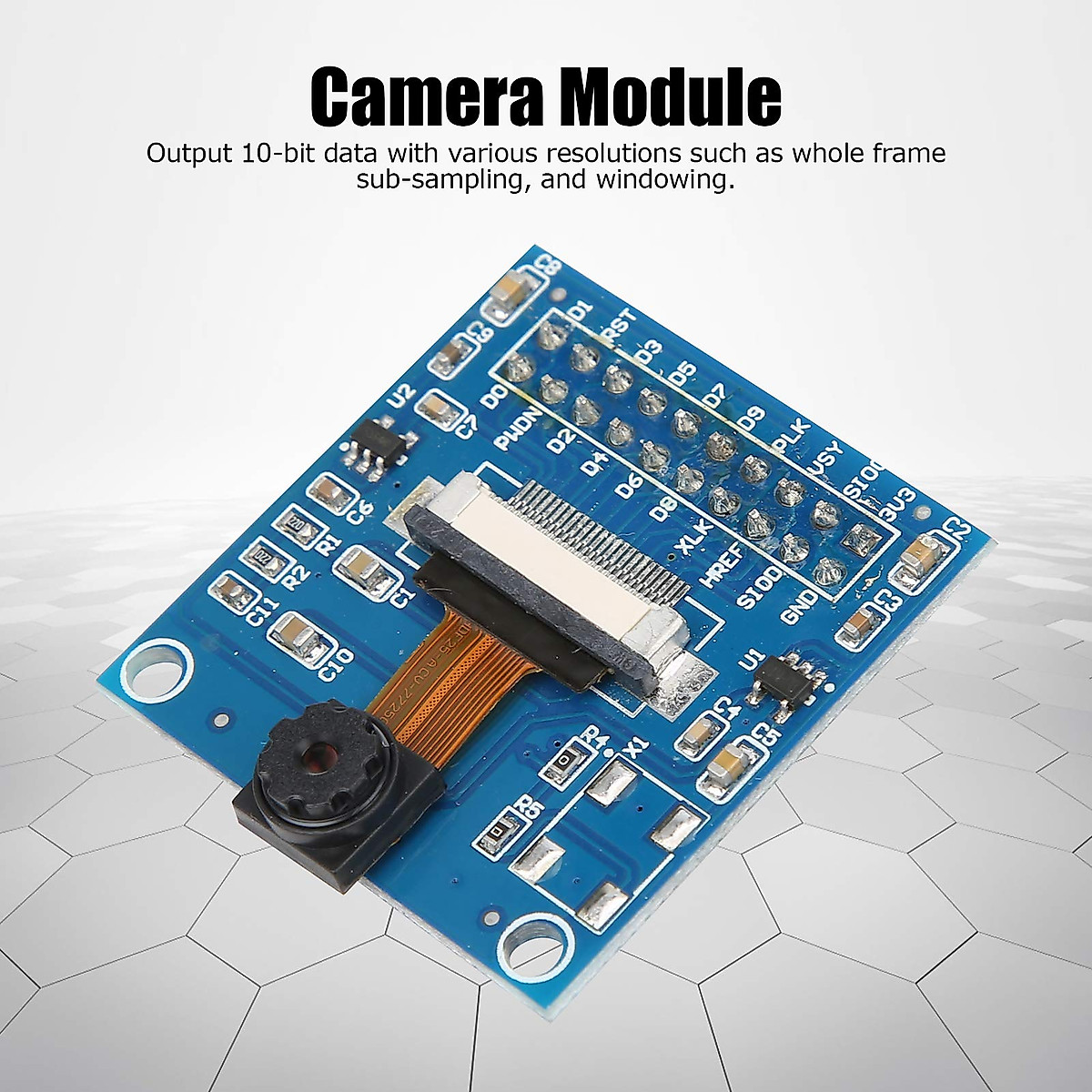 0.3MP OV7725 Camera Module with Adapter Development Board STM32 SCM Computer Components for Beginner