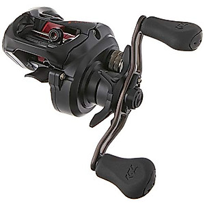 Daiwa Fuego Left Hand- CT Baitcasting Reel FGCT100XSL, Black/Red
