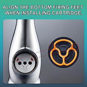 RP50587 Cartridge Compatible with Delta Single Handle Kitchen and Lavatory Faucets, Works with DIAMOND Seal Technology Models Featuring a 36 mm Motion Cartridge, RP51503 Bonnet Nut