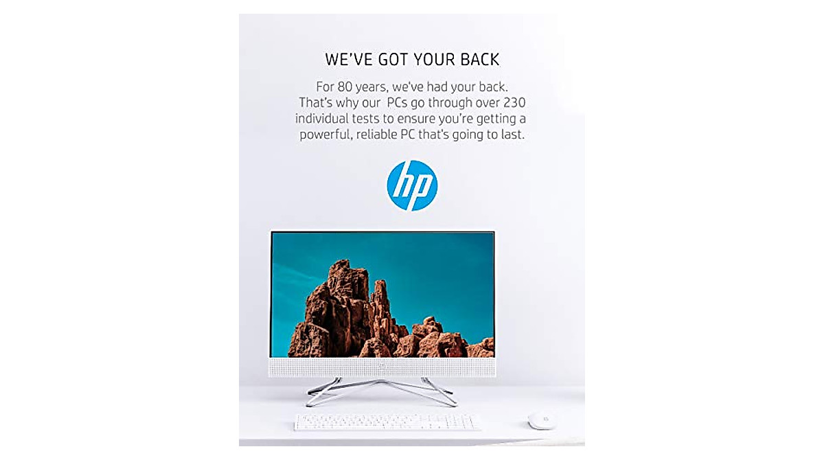 HP All-in-One Desktop PC - Intel i3, 8GB RAM, 512GB SSD