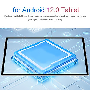 10.1 Inch 2 in 1 Tablet 8GB 256GB, 8 Core CPU, 5G, 4G Network Support with Keyboard Case, Blue (US Plug)