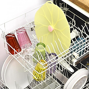 Charles Viancin - Lilypad Lid Gift-Box - Set of 4 Silicone Lids for Food Storage and Cooking - 11''/28cm + 9''/23cm + 6''/15cm + 4''/10cm - Airtight Seal on Any Smooth Rim Surface