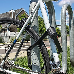 Kryptonite Keeper 510 Folding Bike Lock, Compact Lightweight High Security Anti-Theft Foldable Bicycle Lock with 2 Keys and Mount for E-Bikes Scooter Road Mountain Bikes, 100cm (39in),Black