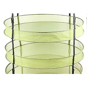 HORTIPOTS Herb Drying Rack Collapsible 2.5 ft Hanging Dry Net Rack for Hydroponic Herb Pot Vegetable Fruit Flower or Clothes Laundry