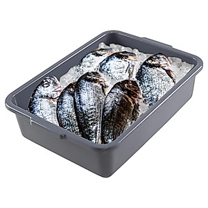 Vcansay 8 L Plastic Bus Tubs Restaurant, Commercial Bus Tubs Box, 5 Packs