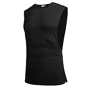 COOFANDY Mens Gym Workout Tank Tops Cut Off Muscle T Fitness Sleeveless Shirt