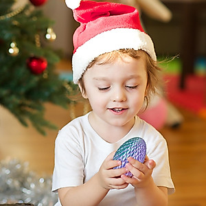 Small Dragon Eggs with Dragon Inside, 3D Printed Surprise Funny Gifts for Kids, Articulated Dragon Fidget Toys for Adults, Executive Desk Toys Office Room Décor (Pastel Rainbow)