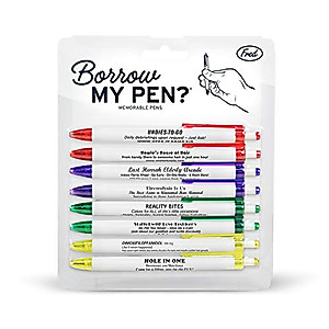 Genuine Fred Borrow My Pens, 8 Count (Pack of 1), G-Rated