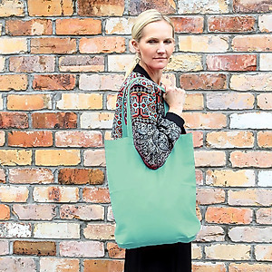 Augbunny 100% Cotton Canvas Shopping Tote Bag Grocery Bag 4-pack