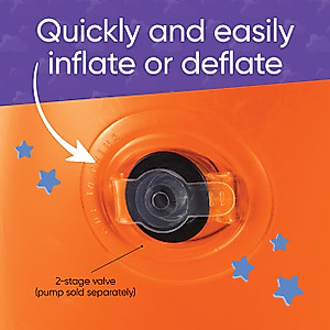 HearthSong Roll with It! 2.0 Giant Inflatable Rainbow Land Roller with Mesh Interior for Active Outdoor Play, 67" Outer Diam. x 45" Inner Diam., Holds up to 300 lbs.