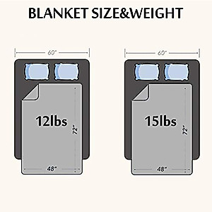 ALANSMA Reversible Weighted Blanket for All Season, Warm and Cool, Luxury Velvet, Enjoy Sleeping Anywhere