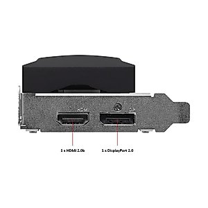 ASRock Low Profile Arc A310 4GB GDDR6 PCI Express 4.0 ITX Video Card A310 LP 4G 64-bit 0dB Silent Cooling Super Alloy Graphics Card 7680 x 4320 450W 15.5 Gbps