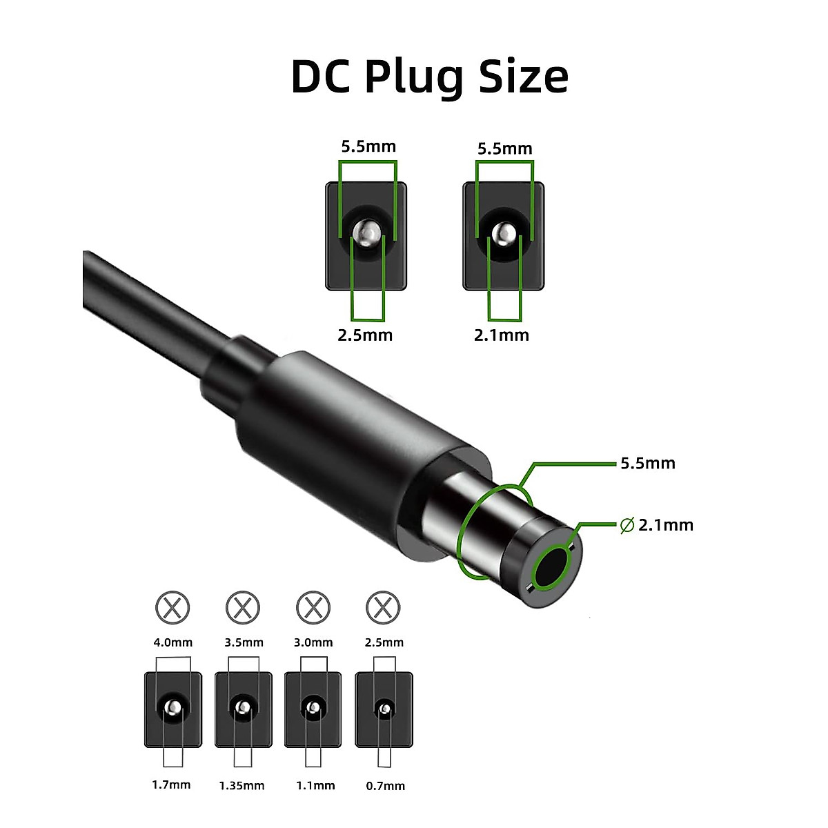 DC12V 1A Switching Power Supply Adapter, Security Camera Power Adapter, CCTV Power Supply, 100-240V AC to 12V DC 1Amp (1000mA) Charger Cord for LED Strip Lights, Security Dome/Bullet Camera,Wall Plug