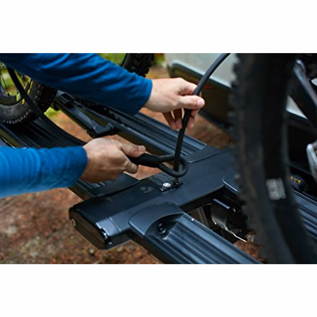 KUAT 2" Piston Pro X LED Dual Ratchet Hitch Rack - Secure Rugged Kashima-Coated Portable Foldable Easy-to-Use No Frame Contact 2-Bike Hauling Platform with 53" Max Wheelbase & 5" Max Tire Width
