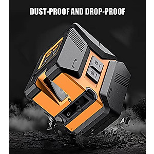RONGPRO Self Leveling Laser Level, 50ft/15m Cross Line Laser level Laser Line leveler Beam Tool for Construction Picture Hanging Wall Writing Painting, Magnetic Mount Base and Carrying Pouch