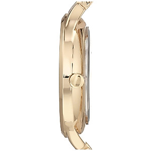 Nine West Women Japanese Quartz Dress Watch with Metal Strap, Gold, 12 (Model: NW/2336GNGB)