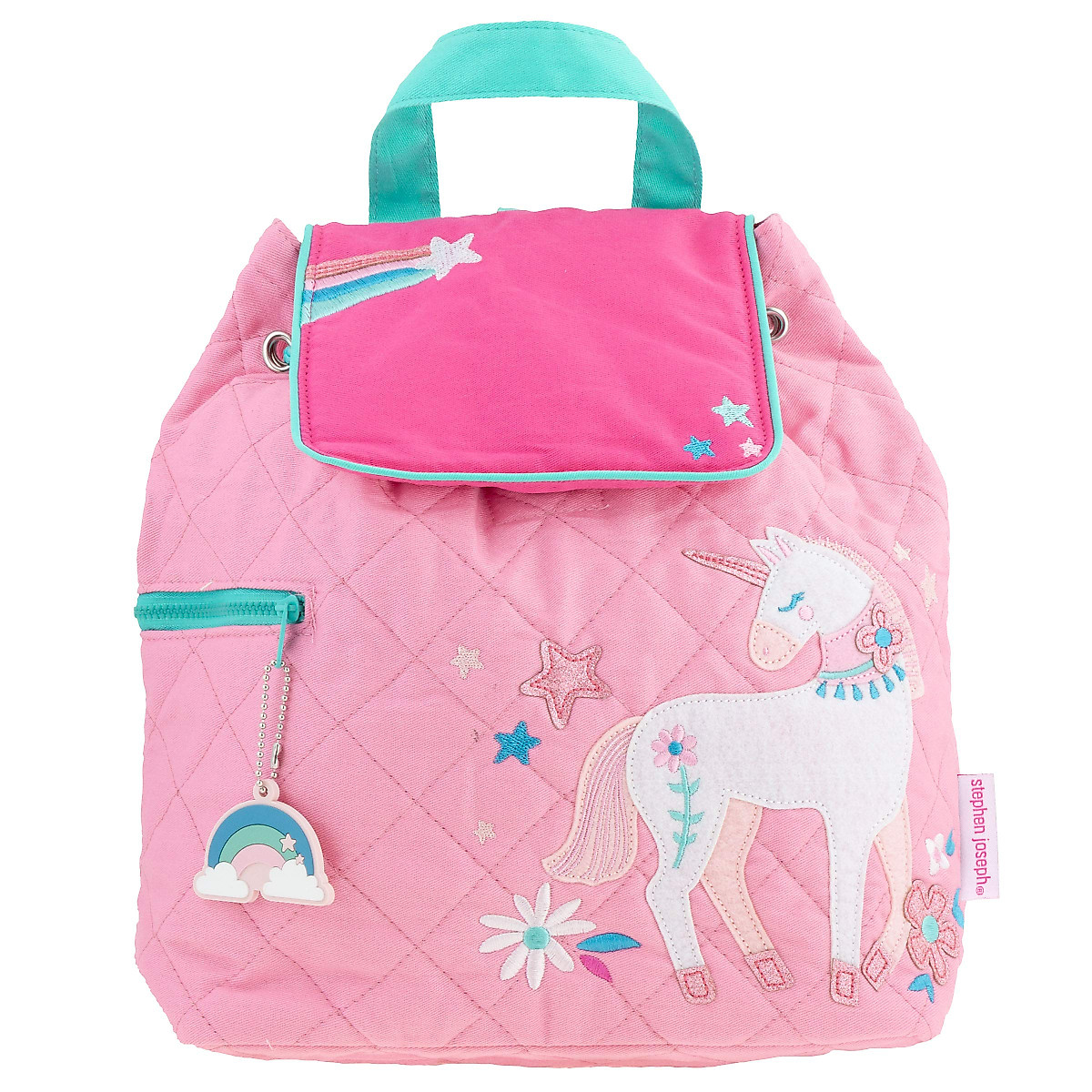 Stephen Joseph Girls Quilted Unicorn Backpack and Lunch Box for Kids