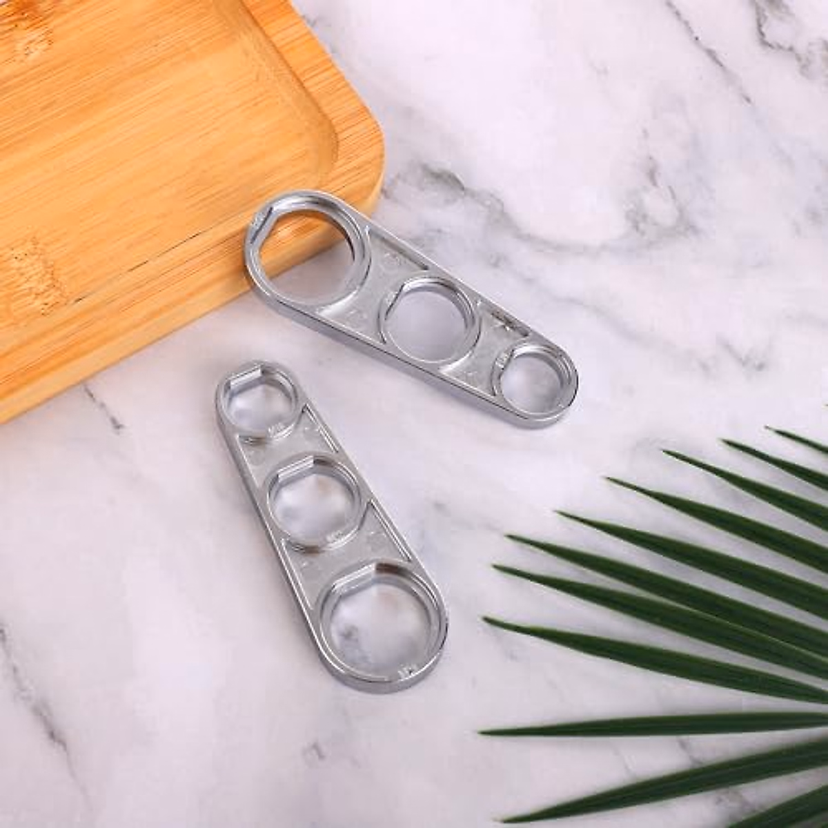 2pcs Faucet Bubbler Wrenches, Multi-Use Faucet Aerator Key 6 Sizes 16/18/20/22/24/28mm Sink Aerator Removal Wrenches Tool for Kitchen Bathroom Faucet Parts Repair Spanner