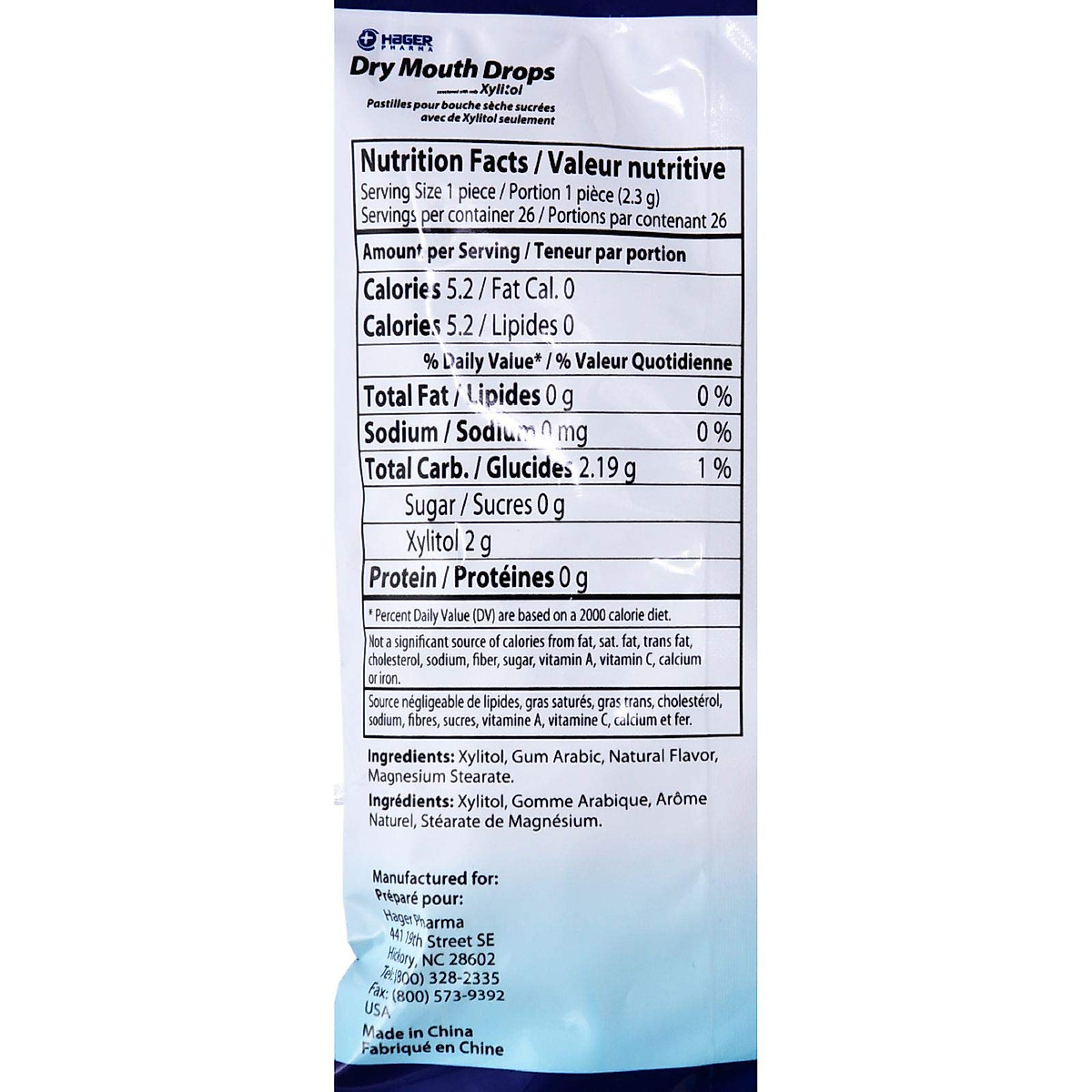 Hager Pharma Dry Mouth Drops, Mint, 2 Ounce