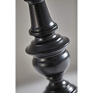 Adesso 1591-01 Classic Set Containing Matching Floor Two Table Lamps, 16" x 16" x 60", Black