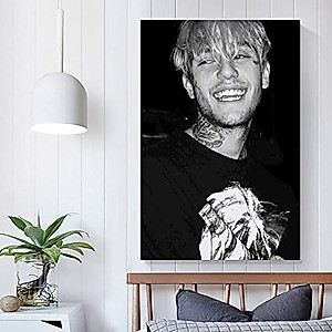 Hxinyi Lil Peep Canvas Art Poster and Wall Art Picture Print Modern Family Bedroom Decor Posters 08x12inch(20x30cm)