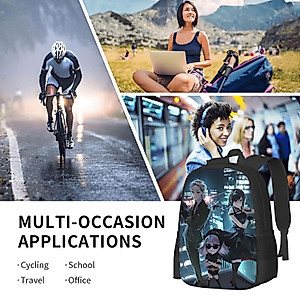 MAPH S-PY Cartoon Family Backpack Fashion 3D Printed Classical Travel Bags Big Capacity Lightweight Laptop Backpacks Anime Daypack Adjustable Straps Bag For Men Women