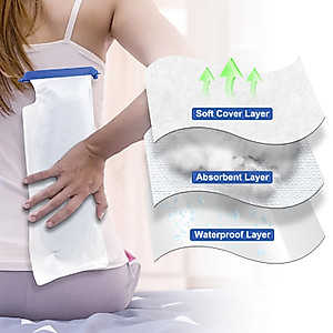 10 Pack Refillable Ice Bags with Clamp Closure 6-1/2 x 14 Reusable Medical ice packs for injuries Easy Filling Hospital Icepack with Soft Outer Covering with Leak Proof closure, Super soft Inner Layer