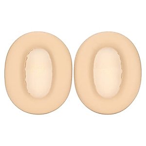 Replacement Ear Pads，Foam Protein Leather Noise Isolation Soft Wear Earpads Cushions for Edifier W860NB W830BT Bluetooth Headset (Brown)