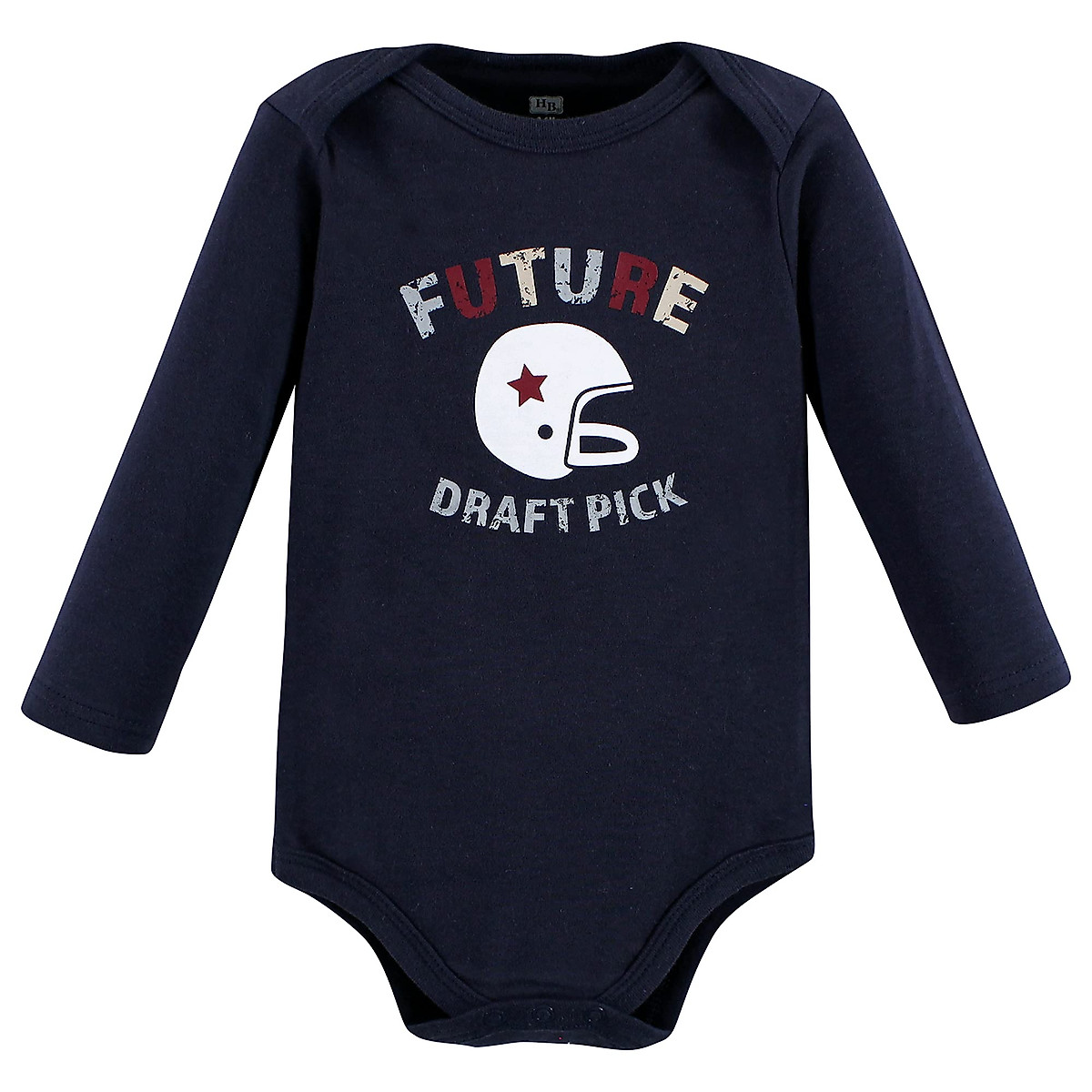 Hudson Baby baby girls Long-sleeve Bodysuits Hudson Unisex Cotton Long Sleeve Bodysuits Football Buddy 0 3 Months, Football Buddy, 0-3 Months US