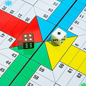 Ludo Magnetic Folding Travel Board Game Set - 9.75 Inches