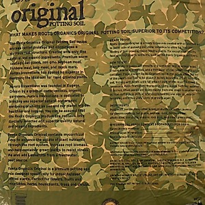 Roots Organics ROD75 Hydroponic Gardening Ready-to-Grow Coco Fiber-Based Potting Soil, 0.75 cu ft/5.6 gal for Plants