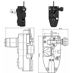 Soldering Wire Feeder，Mig Welder Roll Wire Feed Motor 0.6-1.0mm DC 12V 10W Soldering Wire Feeder Machine Welder Flux Core Wire (DC12V)
