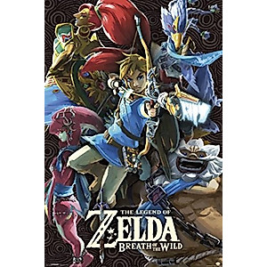 Pyramid America Legend of Zelda Breath of The Wild Divine Beasts Video Game Gaming Cool Wall Decor Art Print Poster 24x36