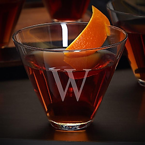 Personalized Stemless Martini Glasses, Set of 4 (Custom Product)