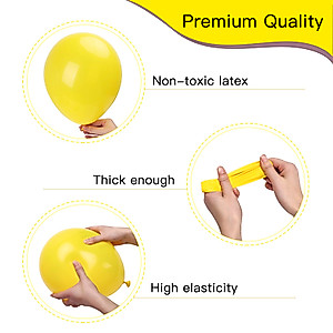 RUBFAC White Balloons Latex Party Balloons 100pcs 12 Inch Helium Balloons for Wedding Bridal Baby Shower Graduation Anniversary Birthday Bachelorette Party Decoration, White Ribbon