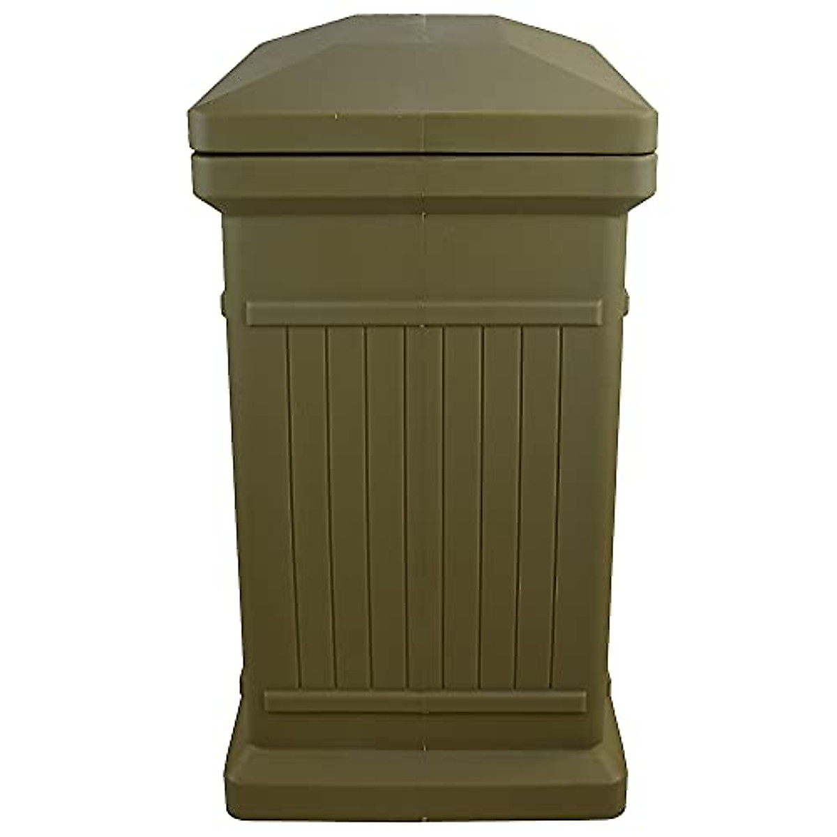 RTS Home Accents ParcelWirx Premium Vertical Storage Cabinet/Package Delivery Box with Lift Off Lid, Oak