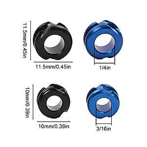 4PCS Bow Sight Peep, 1/4" 3/16" Aluminum Alloy Peep Sight Archery Accessories for Compound Bow
