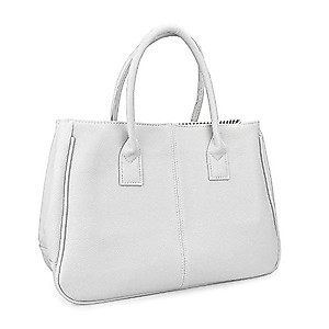 HOXIS Classical Office Lady Minimalist Pebbled Faux Leather Handbag Tote/Magnetic Snap Purse