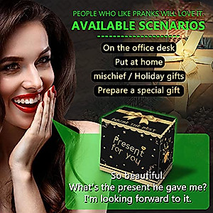 NA Spider Prank Big Box?Wooden Surprise Box?Handmade Fun Gag Gift & Practical Joke Toys