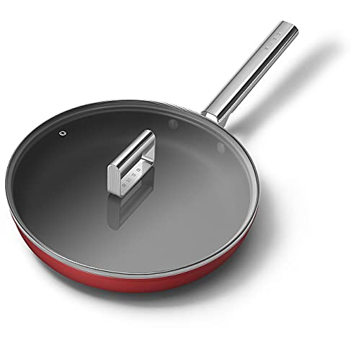 Smeg Cookware 12-Inch Red Frypan