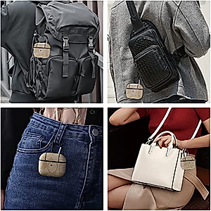 Raimot Airpods 3rd Leather Elegant Case with Keychain Fully Protective Case for Airpods Accessories Gifts (Airpods 3rd Generation)