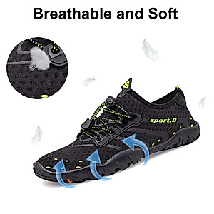Teemie Water Shoes for Men Women Quick-Dry Barefoot Aqua Sock Outdoor Athletic Sport Shoes