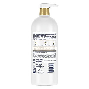 Dove Hair Therapy Shampoo for Damaged, Breakage Remedy with Nutrient-Lock Serum, 33.8 Fl Oz