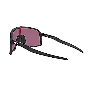 Oakley Men's OO9406 Sutro Rectangular Sunglasses, Matte Black/Prizm Road, 37 mm