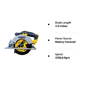 Dewalt DCS393 bare tool 20V MAX 6 1/2" circular saw in bulk packaging
